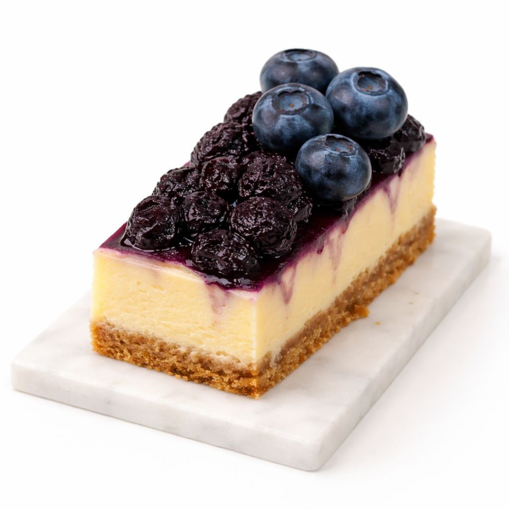Blueberry Cheesecake slice – Moonbakes